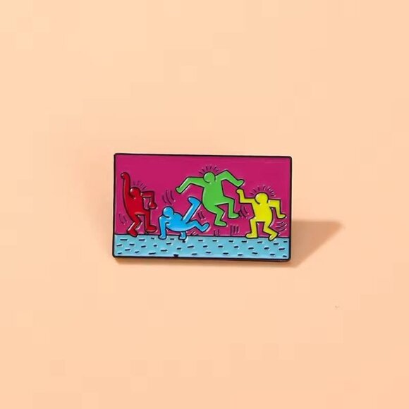 Accessories | Keith Haring Enamel Lapel Pin | Poshmark